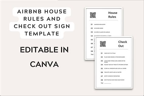 Airbnb Vacation Rental House Rules Graphic By Realtor Templates