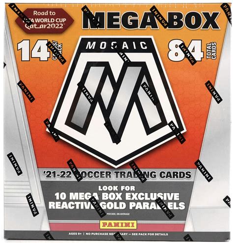 202122 Panini Mosaic Road To Fifa World Cup Soccer Mega Box Reactive