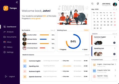 Admin Instructor Dashboard Behance