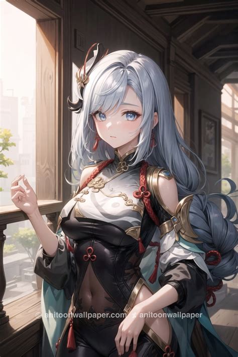 Shenhe Wallpaper Genshin Impact By Anitoonwallpaper On Deviantart