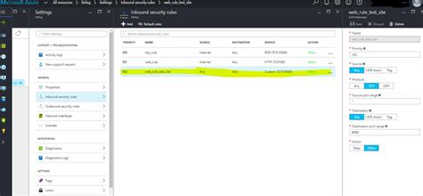 Azure VM ARM External Port Not Working Stack Overflow