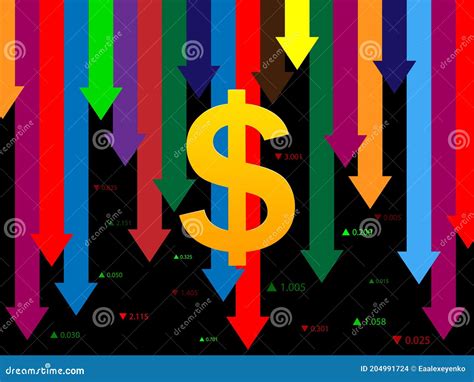 Depreciation Of Dollar Inflation Economic Recession Icon Dollar Sign