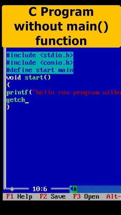 C Program Without Main Function Part 67 C Programming