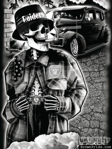 Raider Cholo Art Lowrider Art Chicano Art