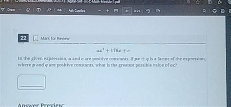 Draw A 8 Akcopilat 21 22 Mark For Review StudyX
