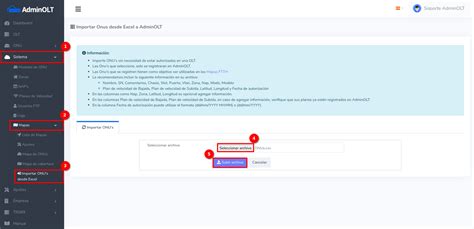 Importar ONUs Desde Excel Para Mapas Version Adminolt