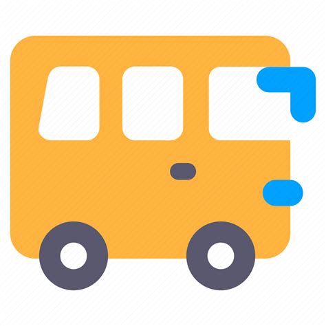 Bus School Transportation Vehicle Transport Icon Download On