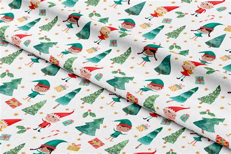 Elf Digital Pattern Elf Seamless Pattern Elf Repeat Pattern Elf