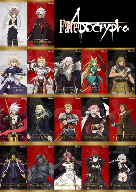 Fate Character อนิเมะ ภาพประกอบ การออกแบบตัวละคร