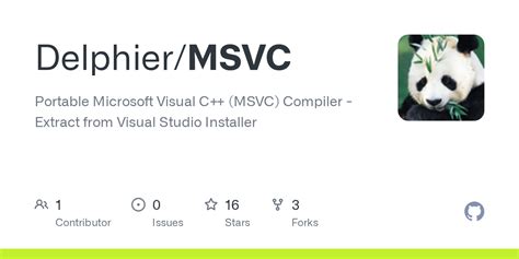 Github Delphiermsvc Portable Microsoft Visual C Msvc Compiler Extract From Visual