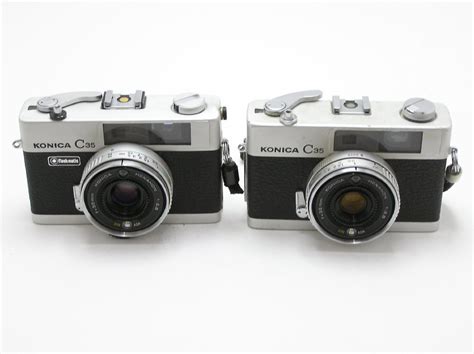 【全体的に状態が悪い】★ハローカメラ★0277 Konica C35 Flashmatic（38mm F28） 2台セット ジャンク 要