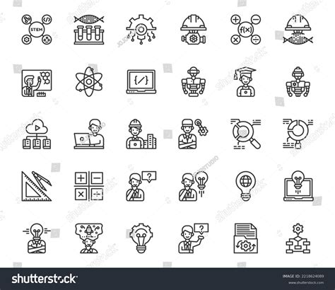 Stem Education Icon Vector Illustration Education Stock Vector Royalty Free 2218624089