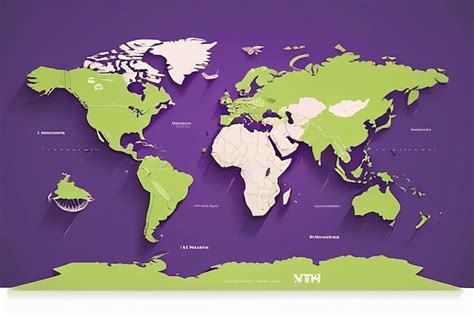 Premium Photo World Map Vector Isolated On White Background Flat