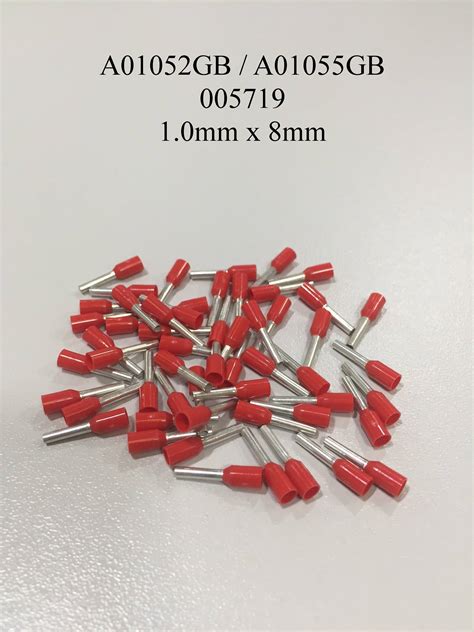 A01052gb A01055gb 005719 Insulated Red Ferrules Cablestripping