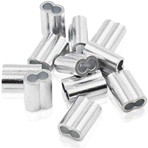 Würgeklemmen 8mm Aomikitstu Crimphülsen 70 Stück 65mm Alu Für