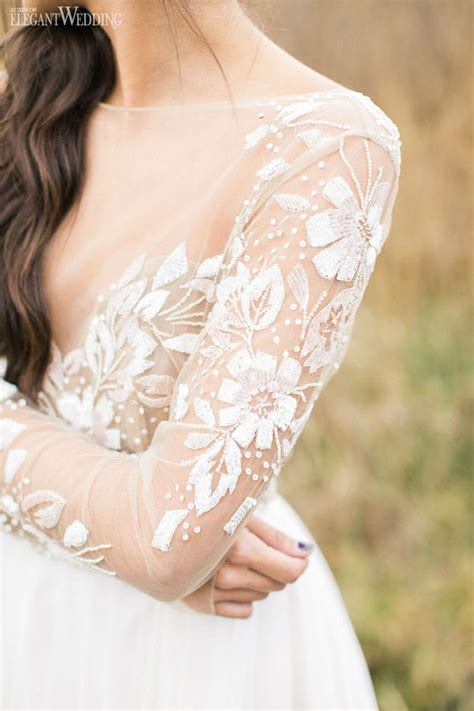 The Best Nude Lace Wedding Dress Inspiration Hey Wedding Lady