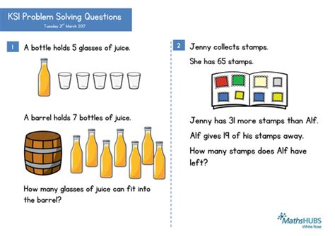 Ks1 Problem Solving Question Of The Day 21st March Multiplication And Addition And Subtraction