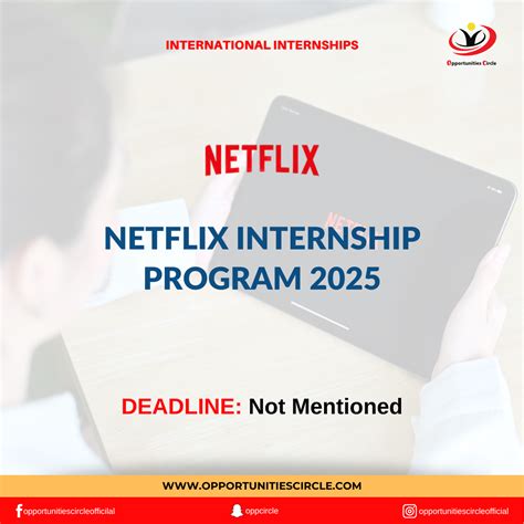 Netflix Internship Program 2025 Opportunities Circle