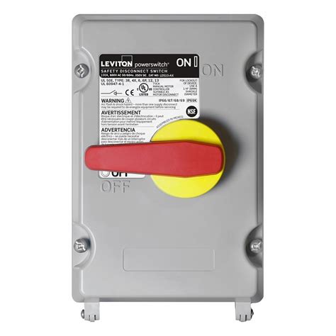 Leviton Non Fusible 100 A Disconnect Switch 879j56lds10 Ax Grainger