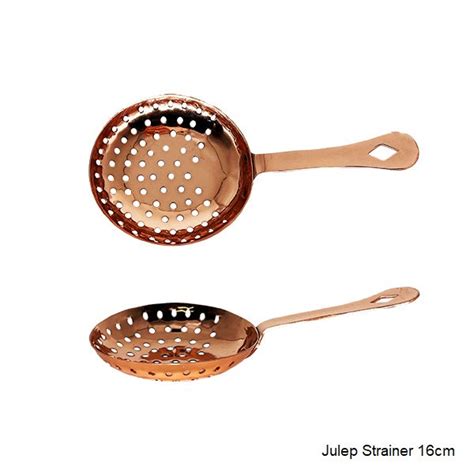 Copper Plated Julep Strainer 16cm Kings Pride Procurement