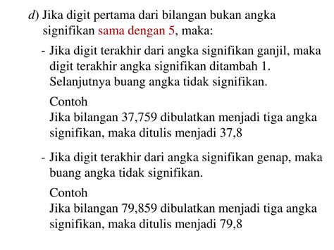 PPT 2 ATURAN PEMBULATAN DAN ANGKA SIGNIFIKAN PowerPoint Presentation