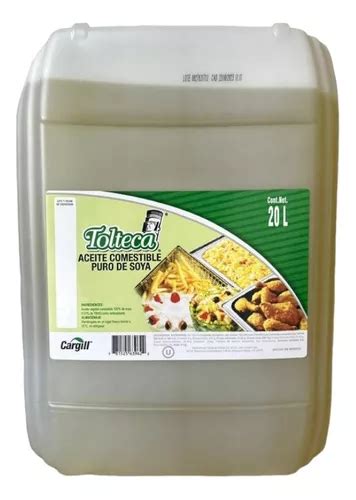 Aceite Vegetal Comestible De Soya Tolteca Bidón 20l en venta en