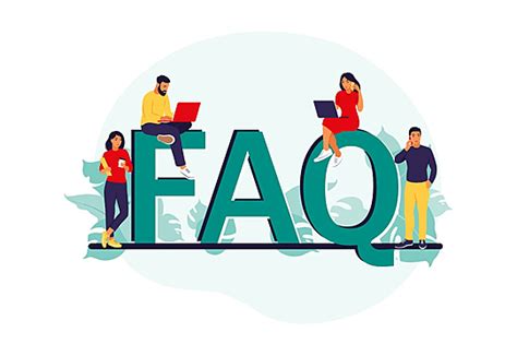 Tiny Business People With Giant Faq Letters Banner Background Man