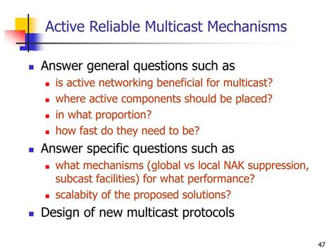 Ppt Communication Networks A Ctive Network Ing And Reliable Multicast Powerpoint Presentation