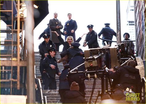 Photo Lady Gaga Joaquin Phoenix Song Dance Stairs Help Fall Over 44