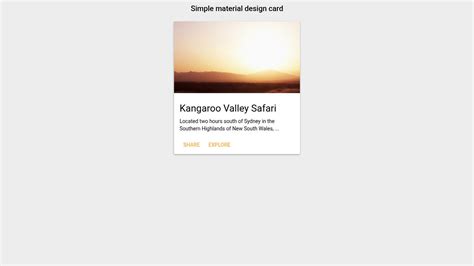 Material Design Card Iamrohit In