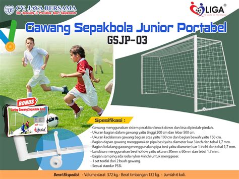 Gawang Sepakbola Junior Distributor Alat Olahraga