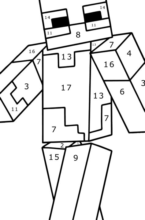 Coloriage Minecraft Zombie Coloriage Par Numéro Télécharger Et