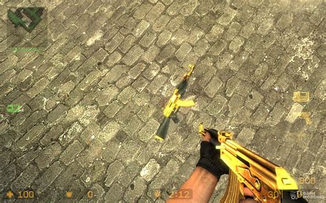 Estándar Css De Oro De La Ak 47 Para Counter Strike Source