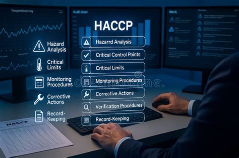 Digital Haccp Checklist Showing Critical Control Procedures In Modern Food Safety Monitoring