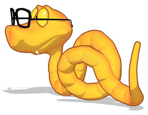 Snake With Glasses Stock Illustration Illustration Of Danger 15937523