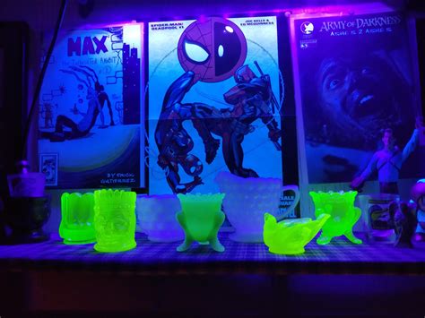 My Humble Collection Of Uranium Glass From Roy In Ohio Ruraniumglass