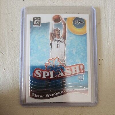 VICTOR WEMBANYAMA 2023 24 PANINI DONRUSS OPTIC NBA SPLASH INSERT RC 6