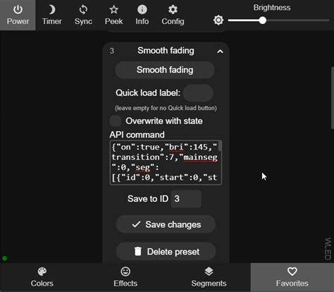Sharing Favorite Api Requests For Effects R Wled