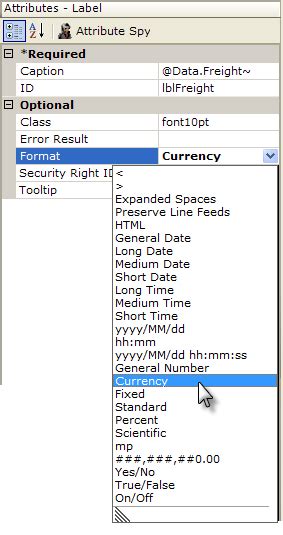 Configuring Formatting Logi Analytics