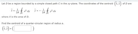 Solved Let D Be A Region Bounded By A Simple Closed Path C