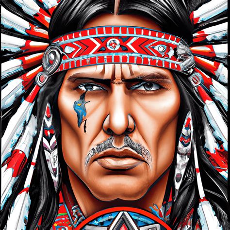 8k Apache Leader Geronimo Concept Art Portrait By Silverjow Beefcake