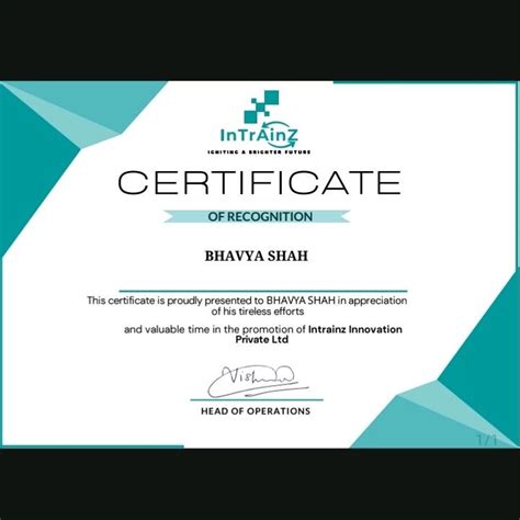 Bhavya Shah On Linkedin Opportunity Intrainz