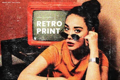 Premium Psd Retro Print Photo Effect