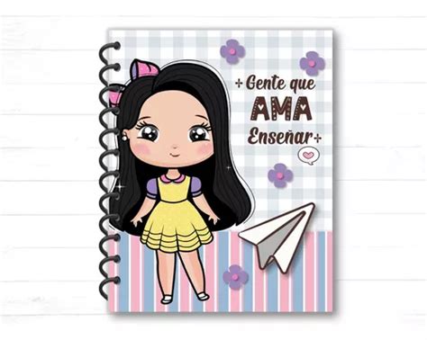 Libreta Tamaño Medio Oficio Personalizada Maestras maestros MercadoLibre