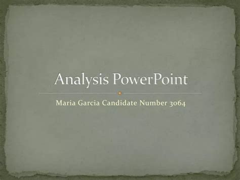 PPT Analysis PowerPoint PowerPoint Presentation Free Download ID 1959135