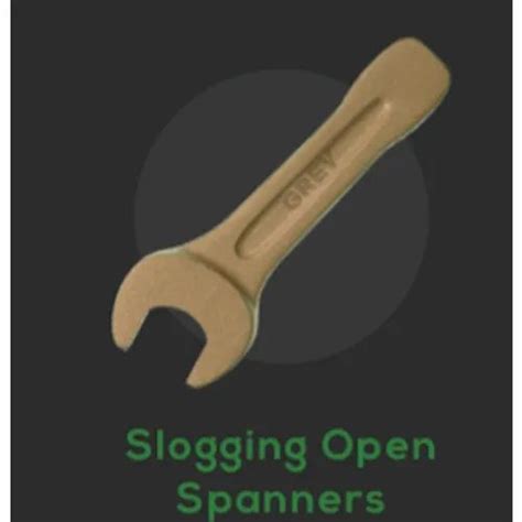 Grey Copper Titanium Non Sparking Slogging Open Spanner Size 24 At
