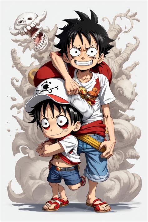 Premium Ai Image Monkey D Luffy One Piece Anime Straw Hat Pirates