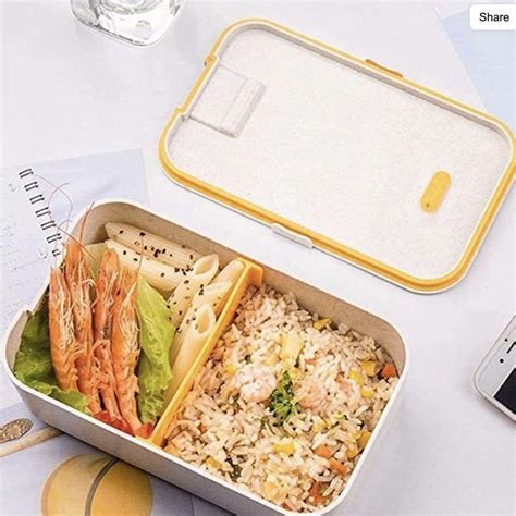 Jual LUNCH BOX TEMPAT BEKAL WHEAT STRAW BPA FREE ANTI TUMPAH FOOD GRADE