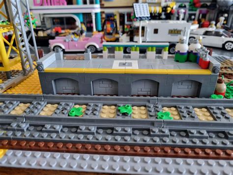 Lego Moc Train Platform By Bricklesey Rebrickable Build With Lego