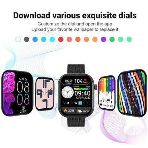 1 ชิ้น นาฬิกาสมาร์ทโทรศัพท์สายรัดสแตนเลสแข็งของผู้หญิง ขนาด 2 05 นิ้ว จอสัมผัส Tft ความละเอียด